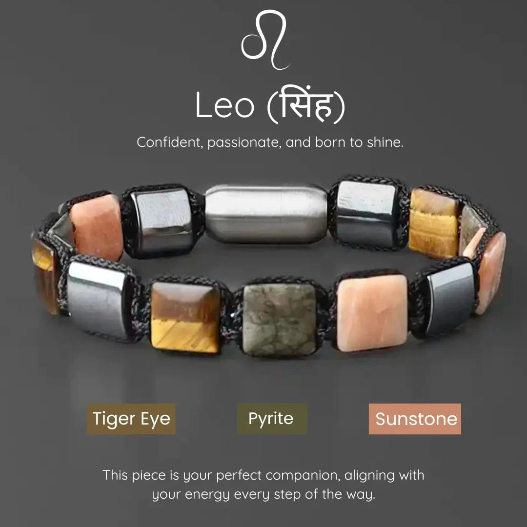 Leo Zodiac Bracelet – Radiant Power, Unshakable Strength & Bold Confid – Justwowfactory