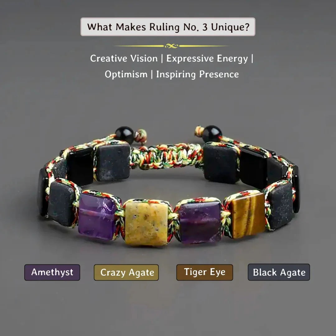 Ignite Your Creativity with the Ruling Number 3 Bracelet – A Designer's ...