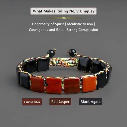 Ruling Number 9 Bracelet - Embody Compassion & Strength for a Better ...