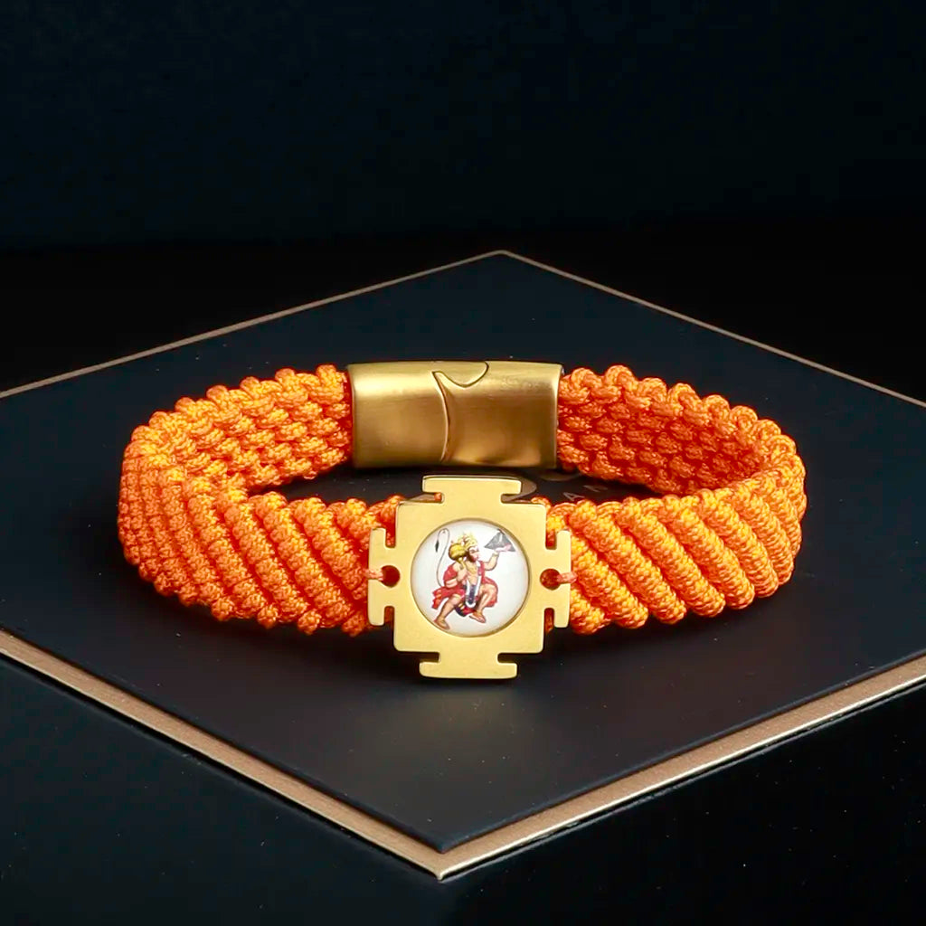 Faith & Fearlessness With Kesari Hanuman Bracelet – Justwowfactory
