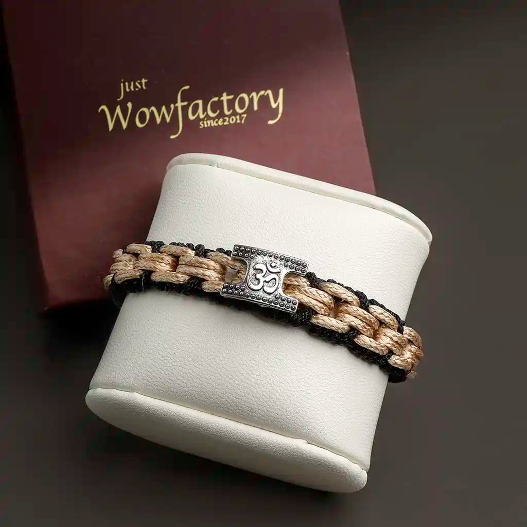 Staunch Follower Tribal OM Red String Bracelet